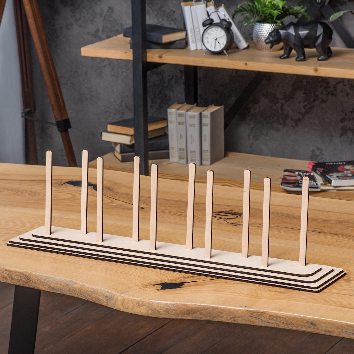 Wood Flute Stand, Flute Holder, Native Flute Display, Flute Rack, Flute ...