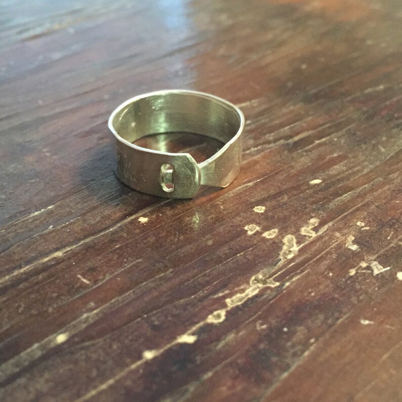 LARGE Silver Sea Turtle Flipper Tag Ring - Etsy