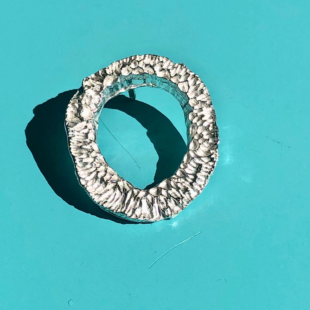 Fine Silver Barnacle Bottom Pin - Narrow - Etsy