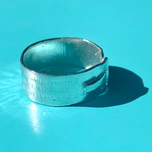 SMALL Silver Sea Turtle Flipper Tag Ring - Etsy