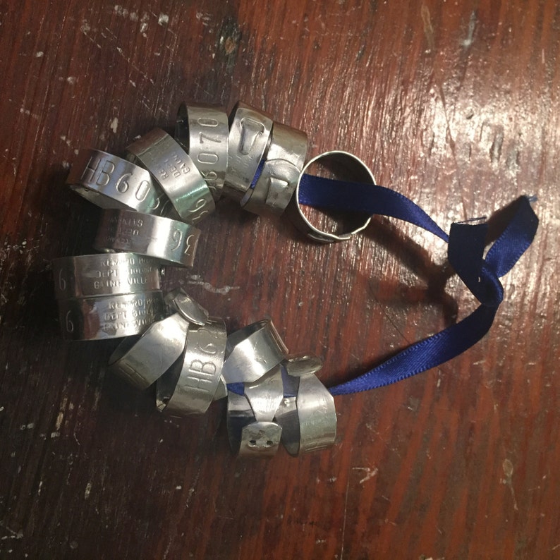 SMALL silver sea turtle flipper tag ring | Etsy