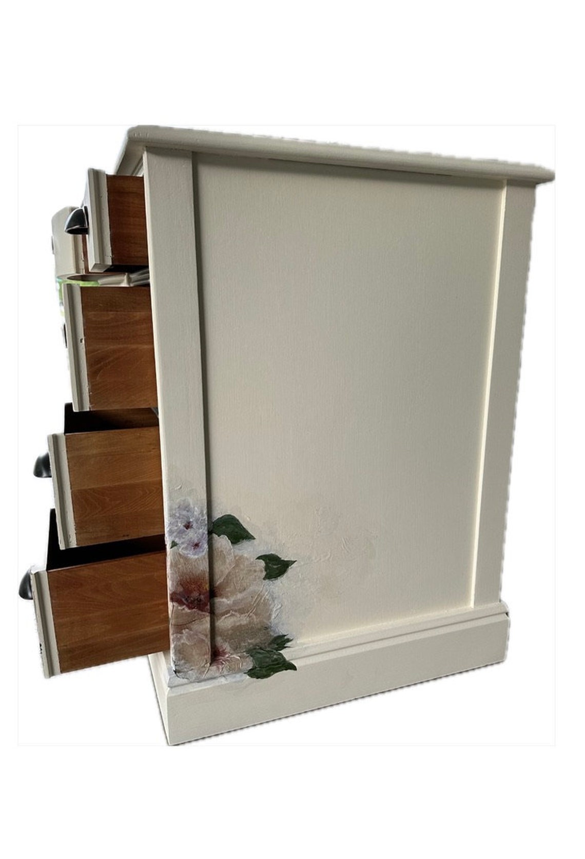 Hand Painted Desk, Floral Desk, Painted Furniture, Desk With Flowers ...