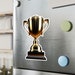 Customizable Golden Trophy Decal, Personalize With Your Text, Vinyl ...