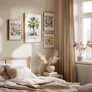 Florida State Tree Art Print, Sabal Palm Tree Wall Art, State Symbol ...