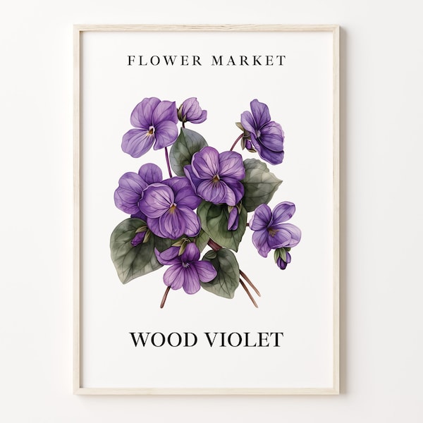 Wood Violets - Etsy