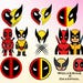 Deadpool and Wolverine Svg Bundle Layered Item, Clipart, Cricut ...