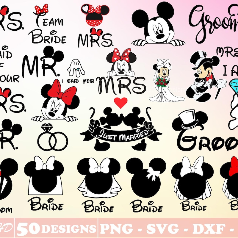 Minnie Mouse Bride - Etsy