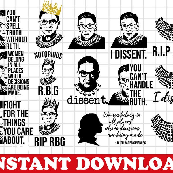 Rbg Svg - Etsy