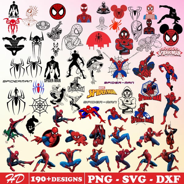 Spiderman Svg - Etsy