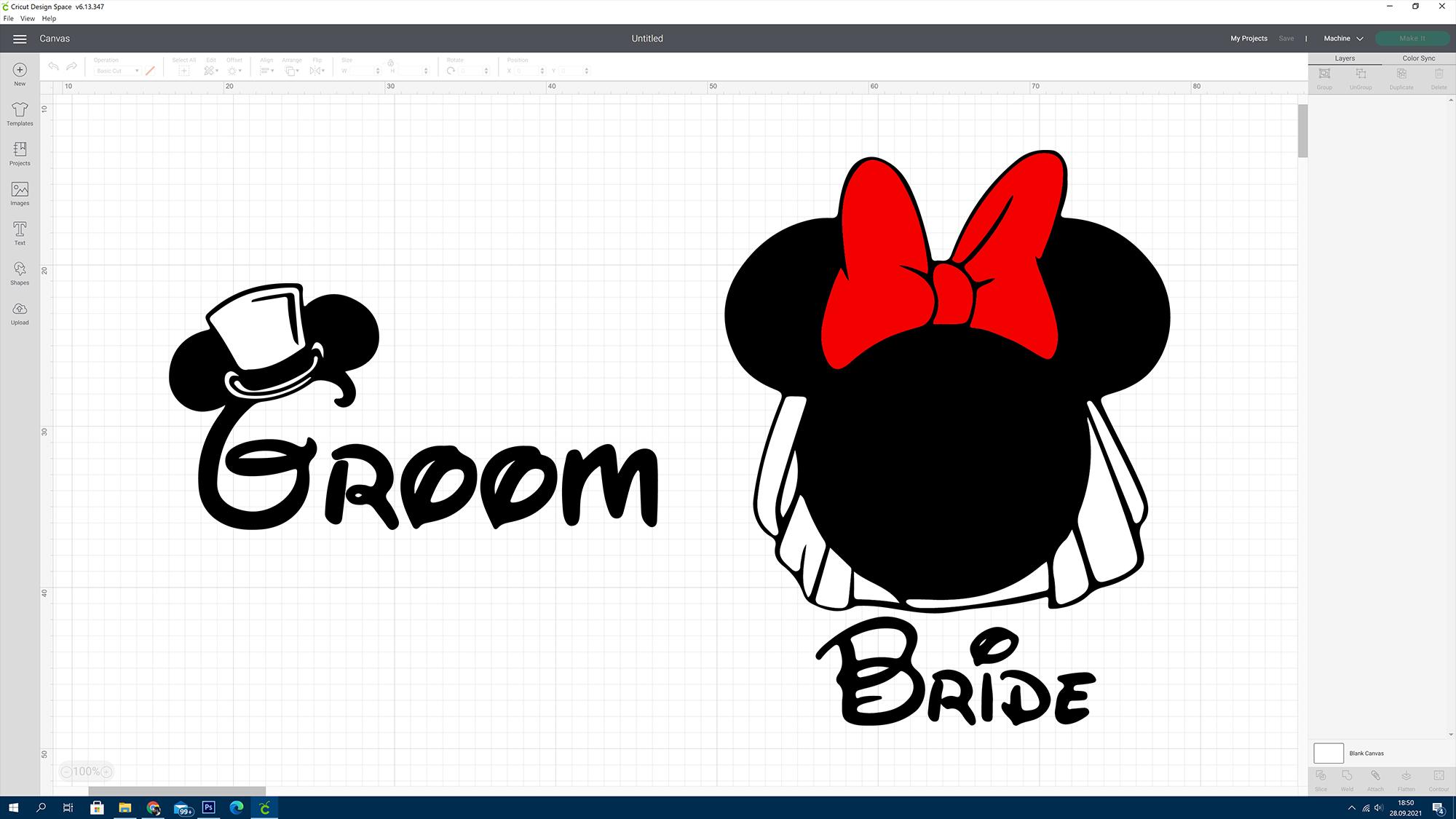 50+ Mickey Minnie Bride Svg Bundle Layered Item, Wedding Clipart ...