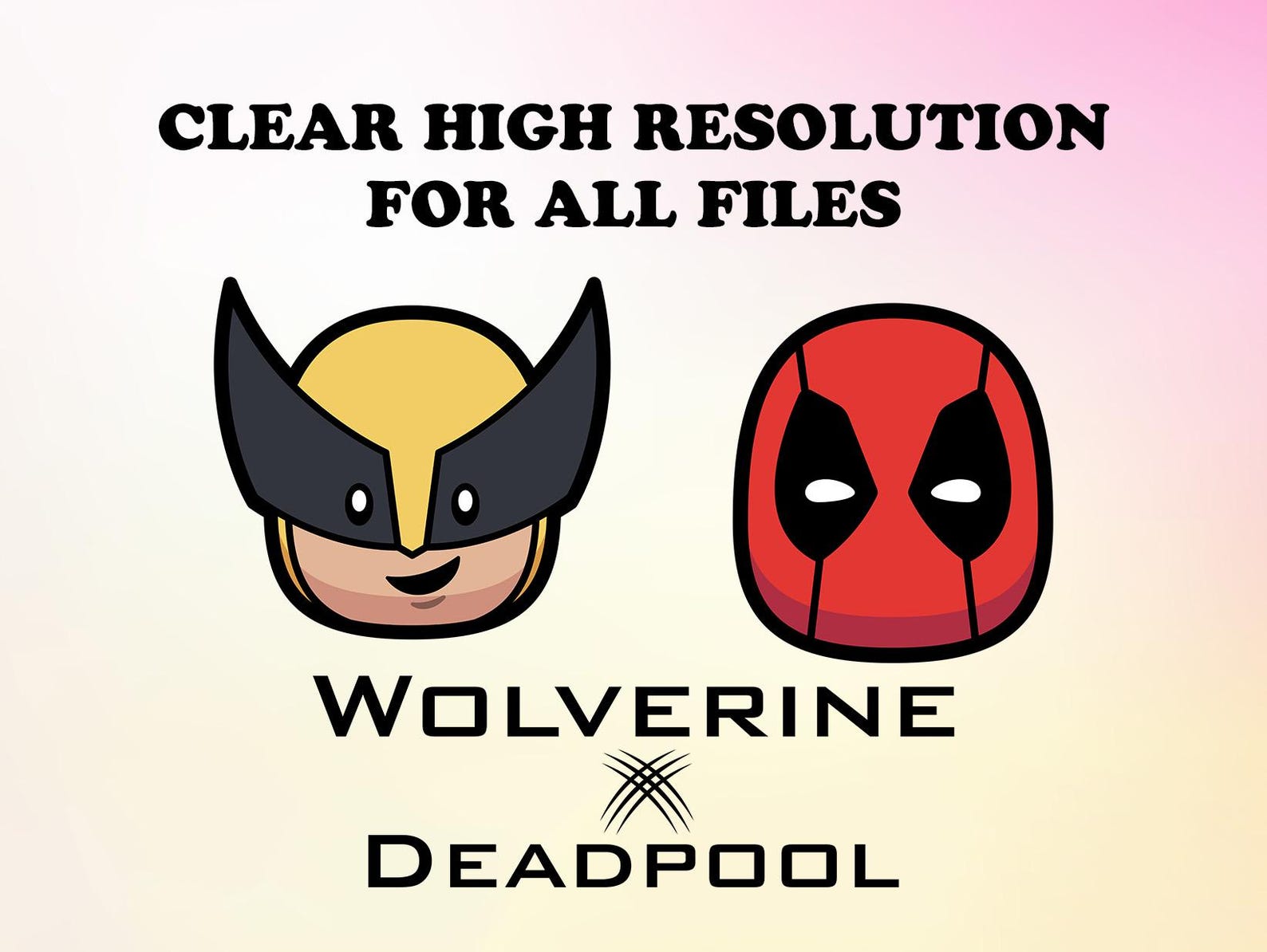 Deadpool and Wolverine Svg Bundle Layered Item, Clipart, Cricut ...