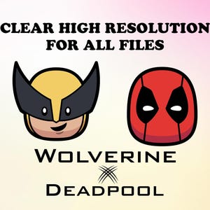 Deadpool and Wolverine Svg Bundle Layered Item, Clipart, Cricut ...
