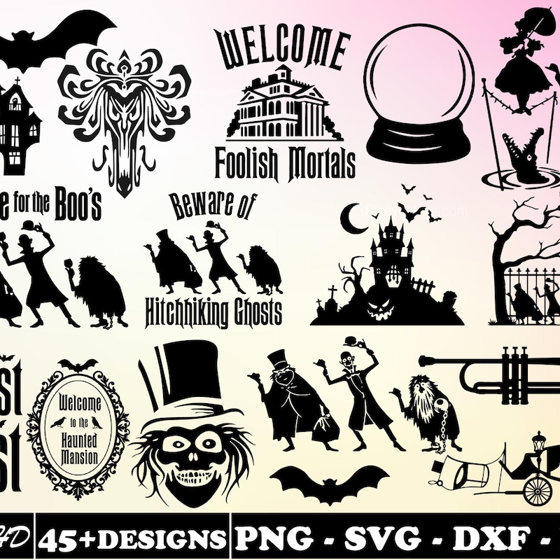 Haunted House Bundle Svg - Etsy