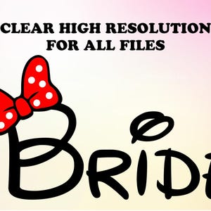 50+ Mickey Minnie Bride Svg Bundle Layered Item, Wedding Clipart ...