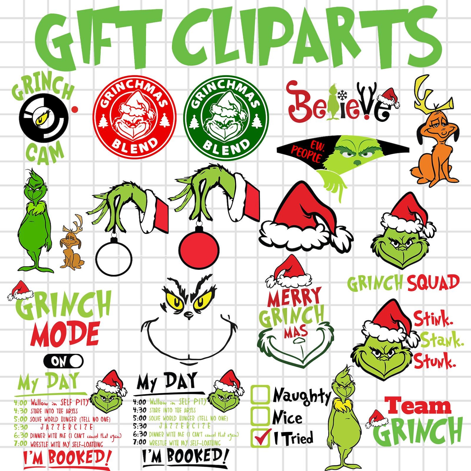 80 Designs the Grinch Font Svg OTF Files, Grinch Alphabet Letters and ...