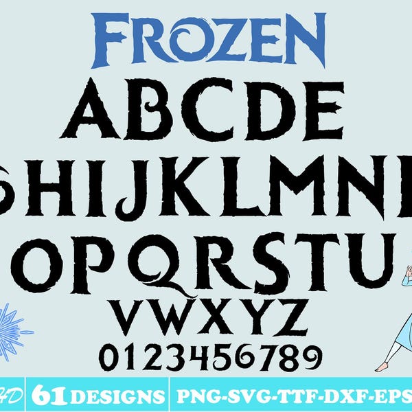 Frozen Alphabet - Etsy