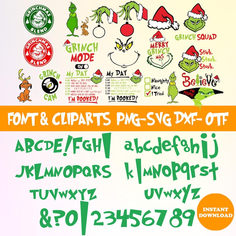 Grinch Letters - Etsy