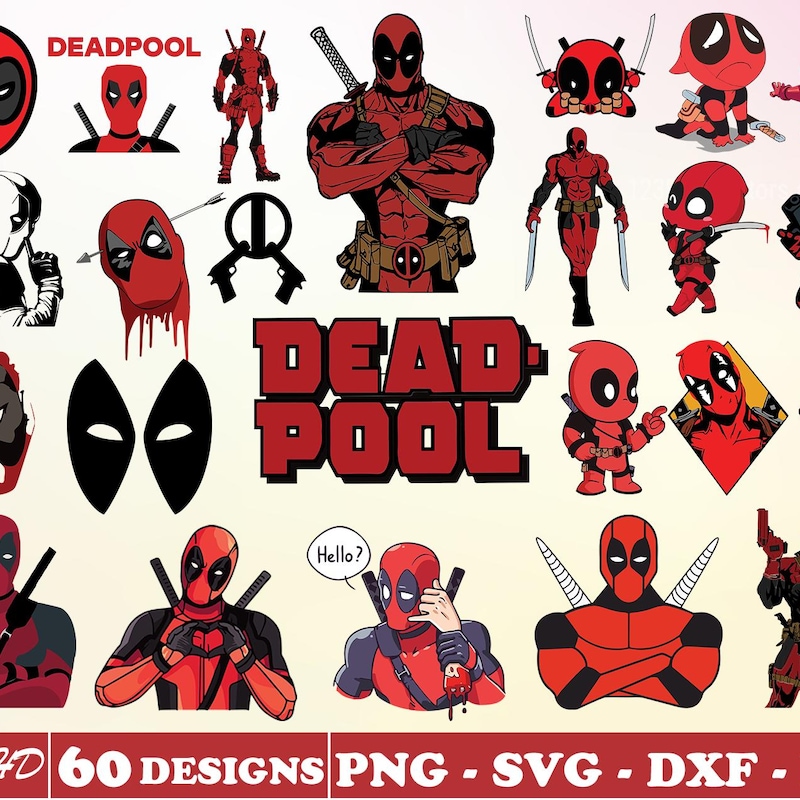 Deadpool Svg Files - Etsy