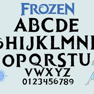 60+ Designs Frozen Font Svg TTF Files, Frozen Alphabet Letters and ...