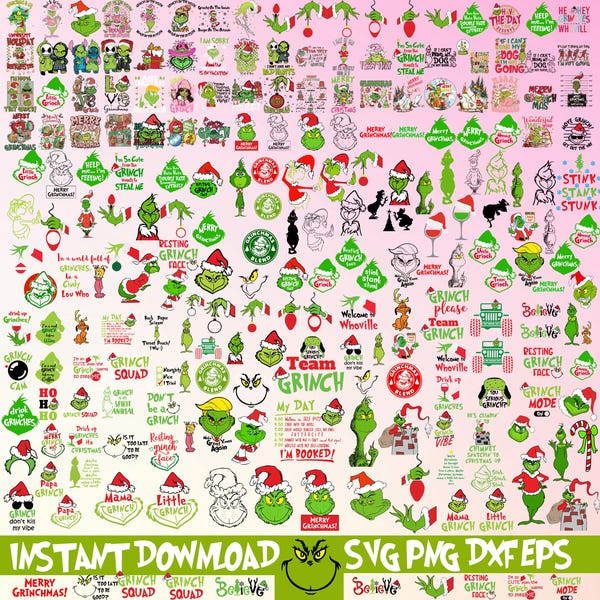 Grinch svg - Etsy