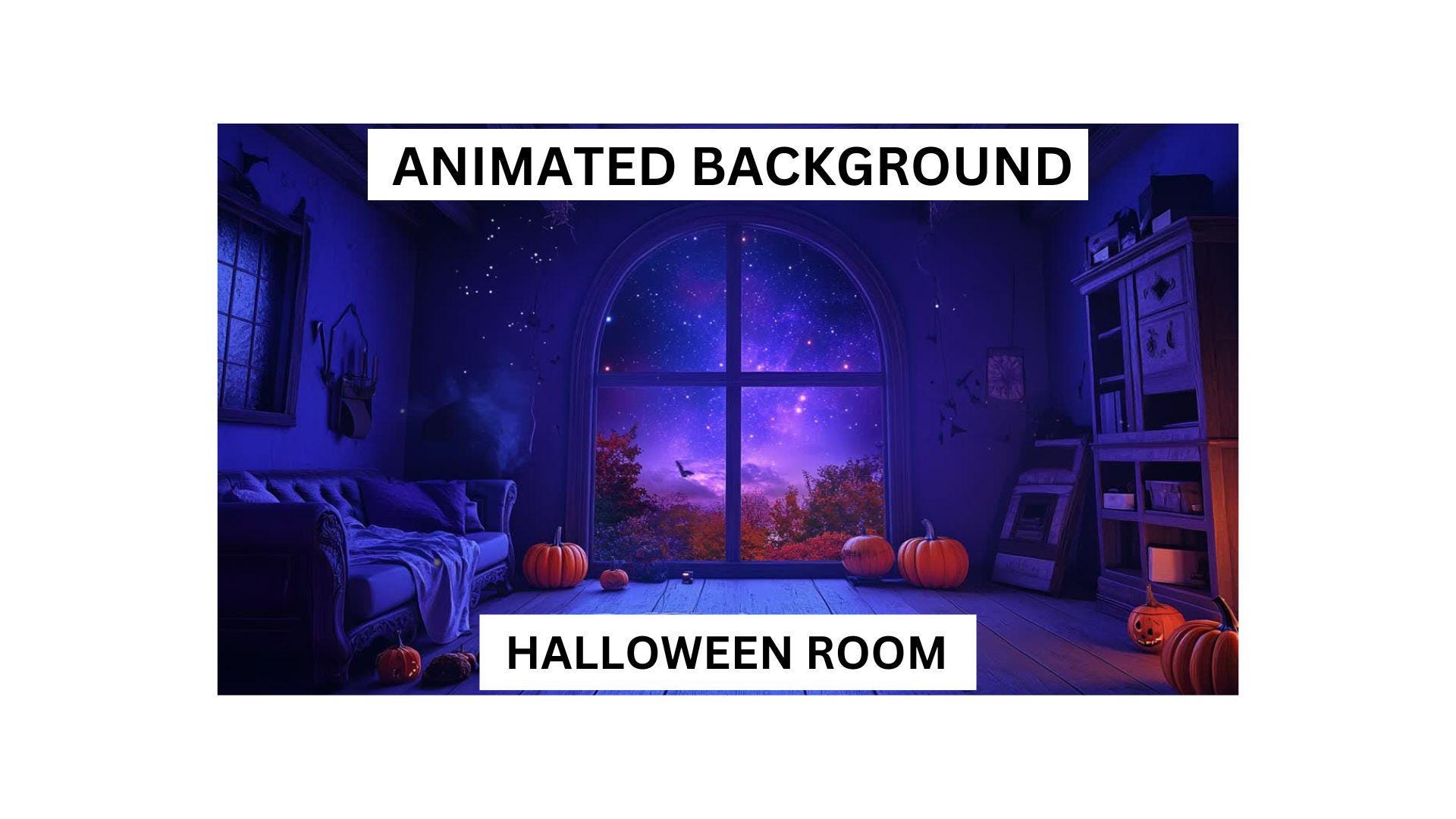 Animated Halloween Vtuber Background for Vtuber Model, Halloween ...