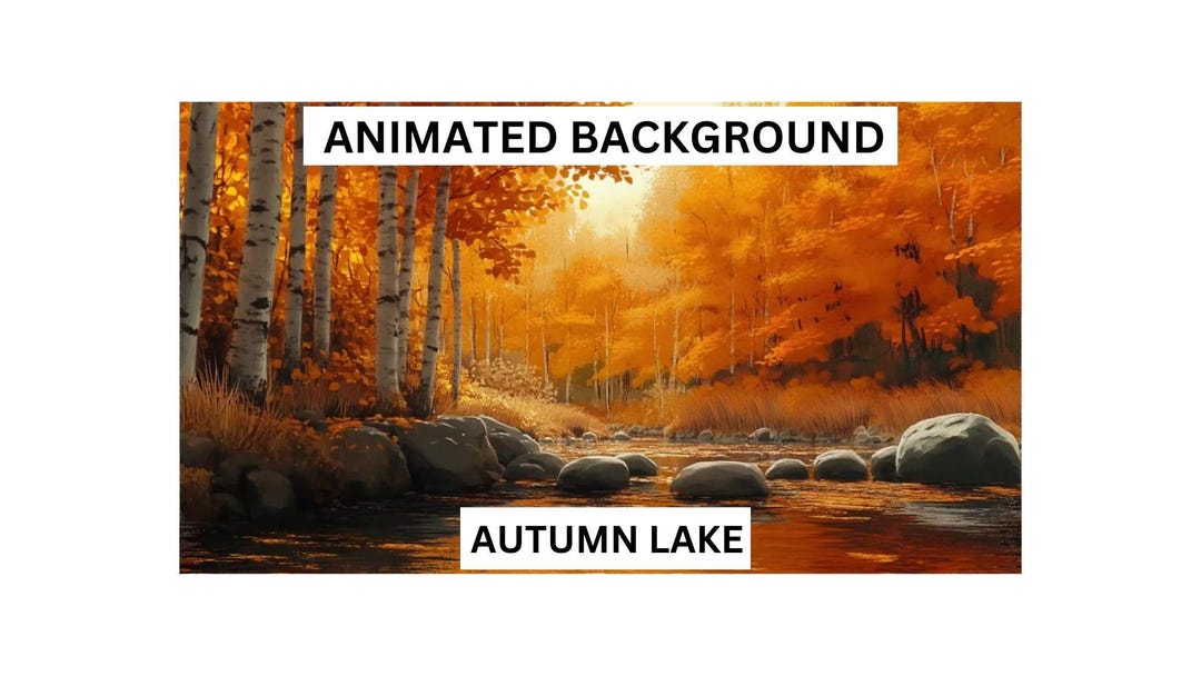 Autumn Animated Background Twitch Streamer Background Vtuber Animated ...