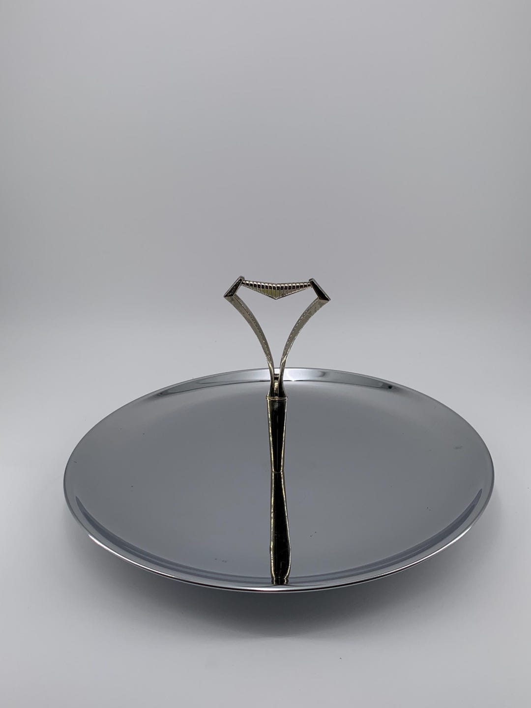 Vtg Kromex Chrome MCM Atomic Dessert/appetizer Tray - Etsy