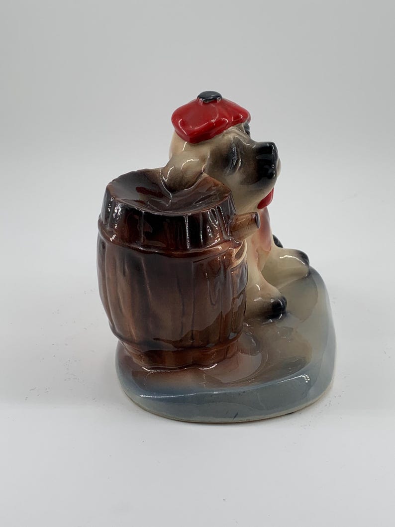 Vtg 1950s Mccoy Hungover St. Bernard and Barrel Bank W/wallet Holder - Etsy
