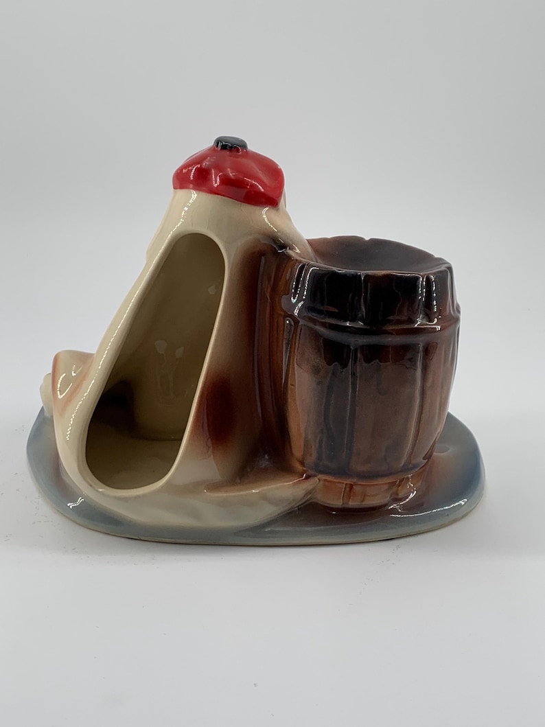 Vtg 1950s Mccoy Hungover St. Bernard and Barrel Bank W/wallet Holder - Etsy