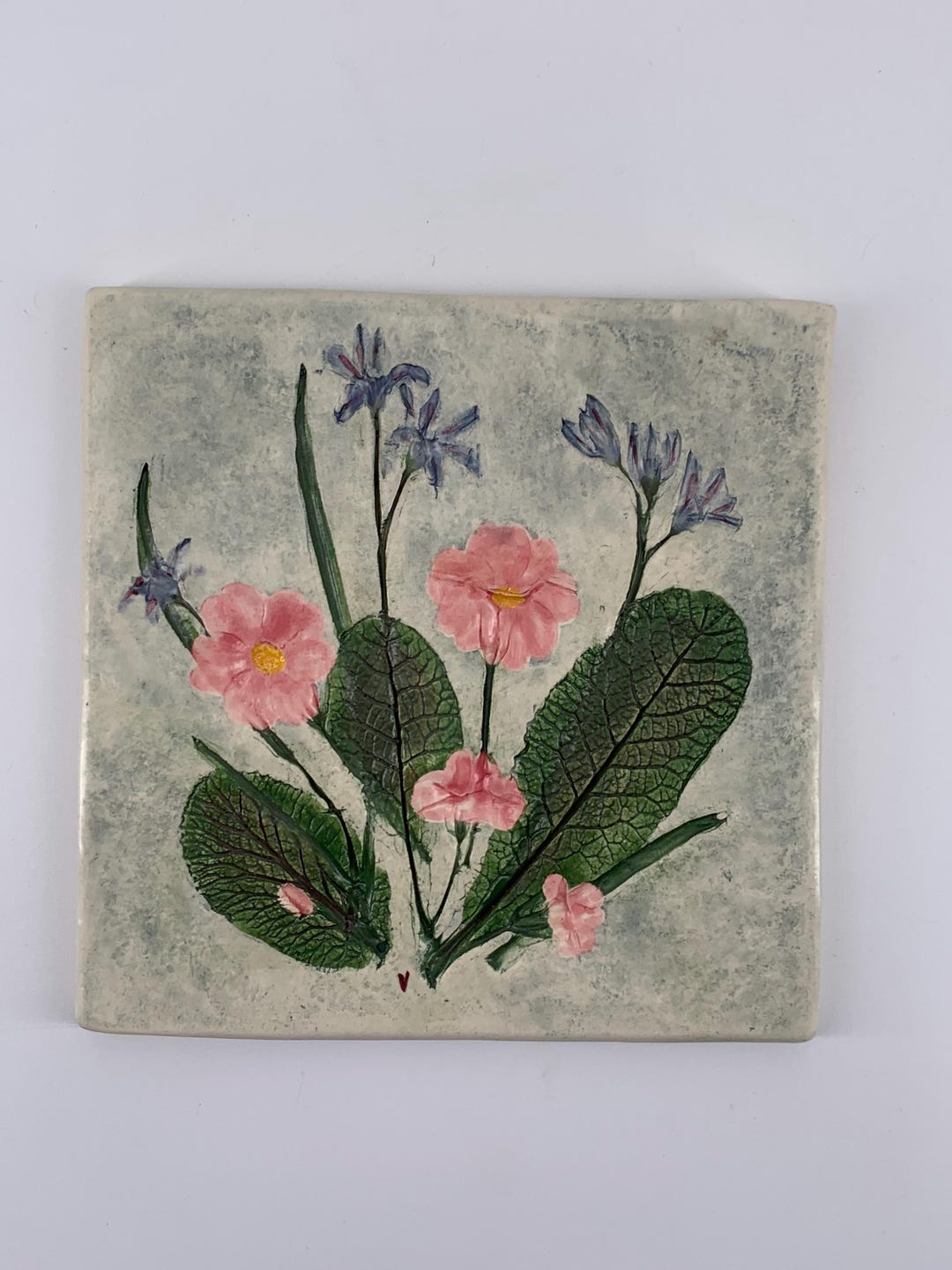 Salt Marsh Pottery Pink Primrose Trivet - Etsy