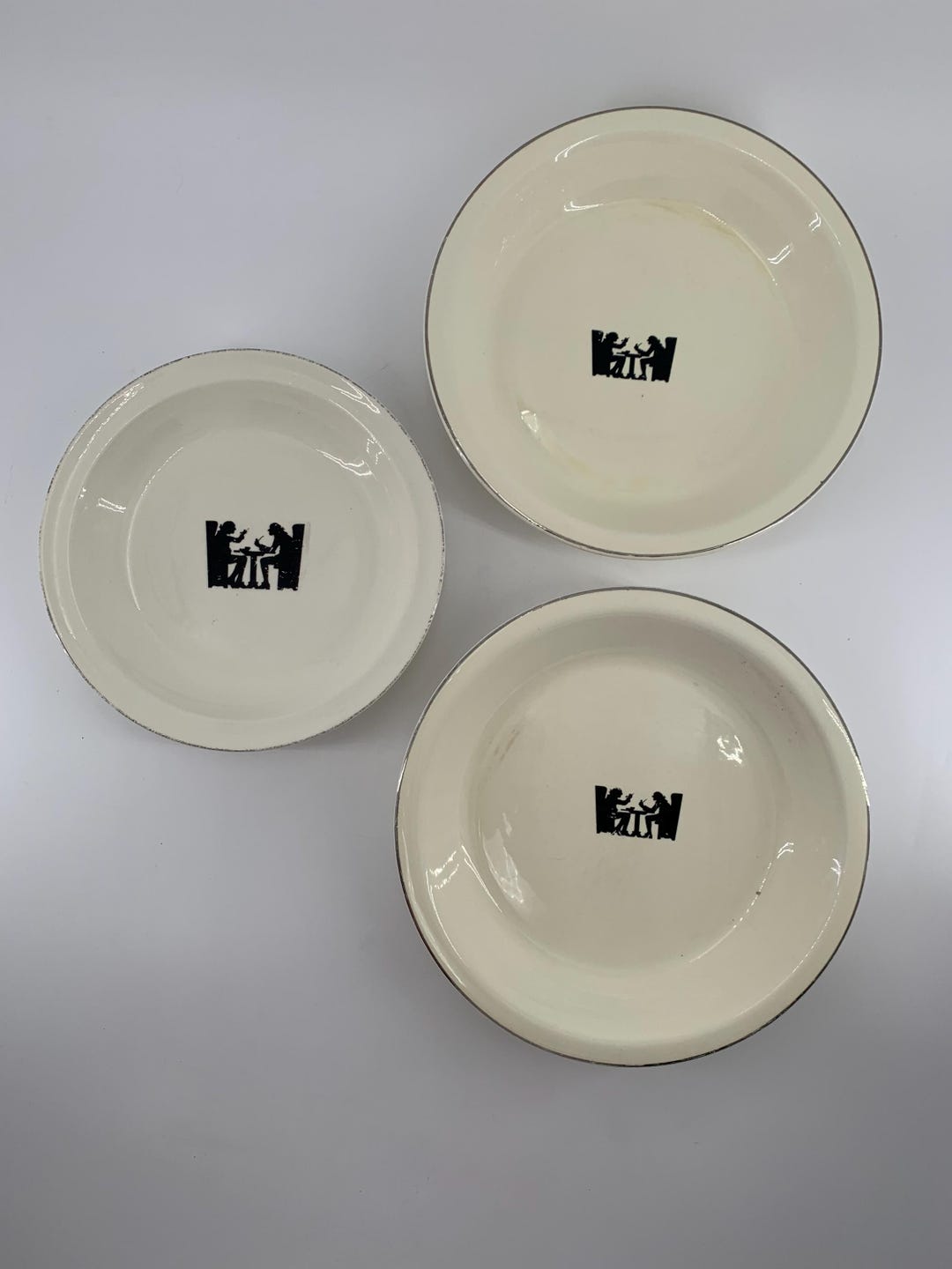 Vtg Superior Hall Quality Dinnerware Tavern Silhouette Pattern Dishes ...