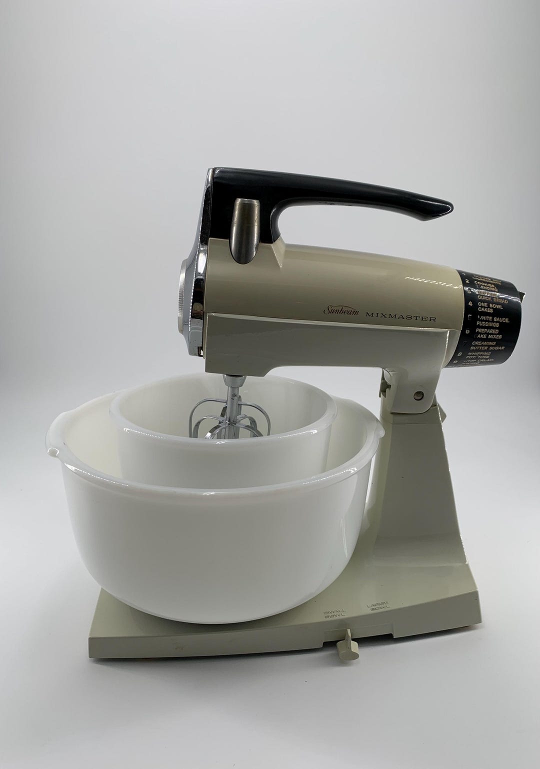 Vtg Sunbeam Mixmaster 12 Speed Stand Mixer W/bowls, Beaters, - Etsy