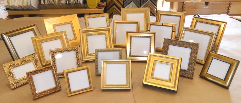 30 Small Gold Frames for Wedding Party Favors Bridesmaids Gifts Bridal ...