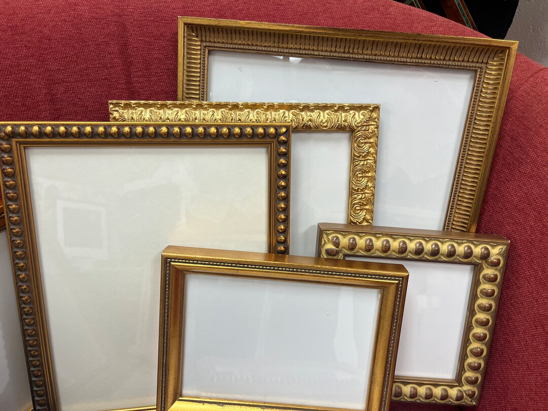 Wall Collage Grouping of 10 Gold Vintage Style Picture Frames to HANG ...