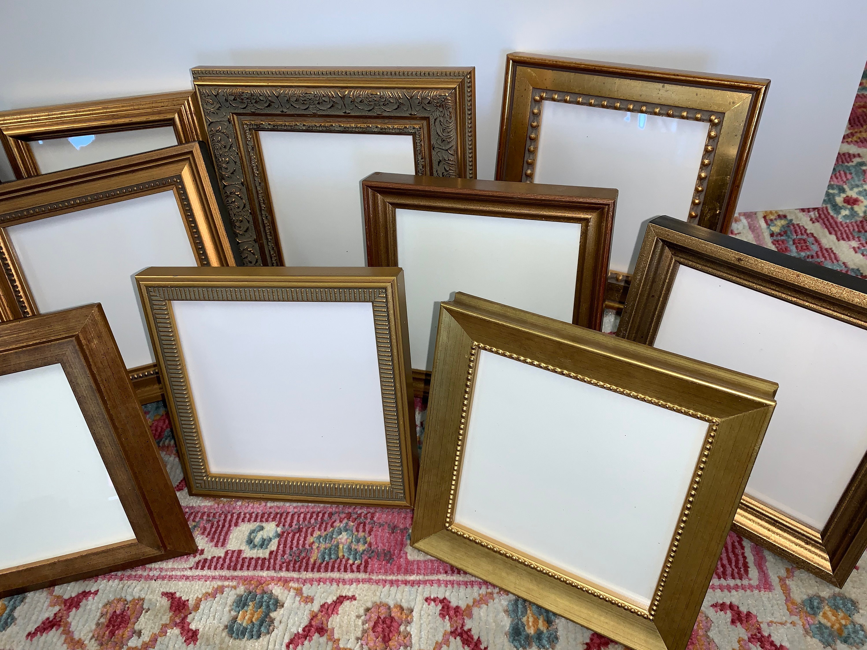 Set of 12 GOLD WEDDING Table Frames Party Favor Photo | Etsy