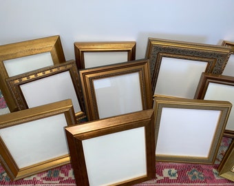 Set of 15 GOLD WEDDING Table Frames Party Favor Photo | Etsy