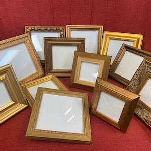 20 Small Gold Frames for Wedding Party Favors Bridesmaids Gifts Bridal ...