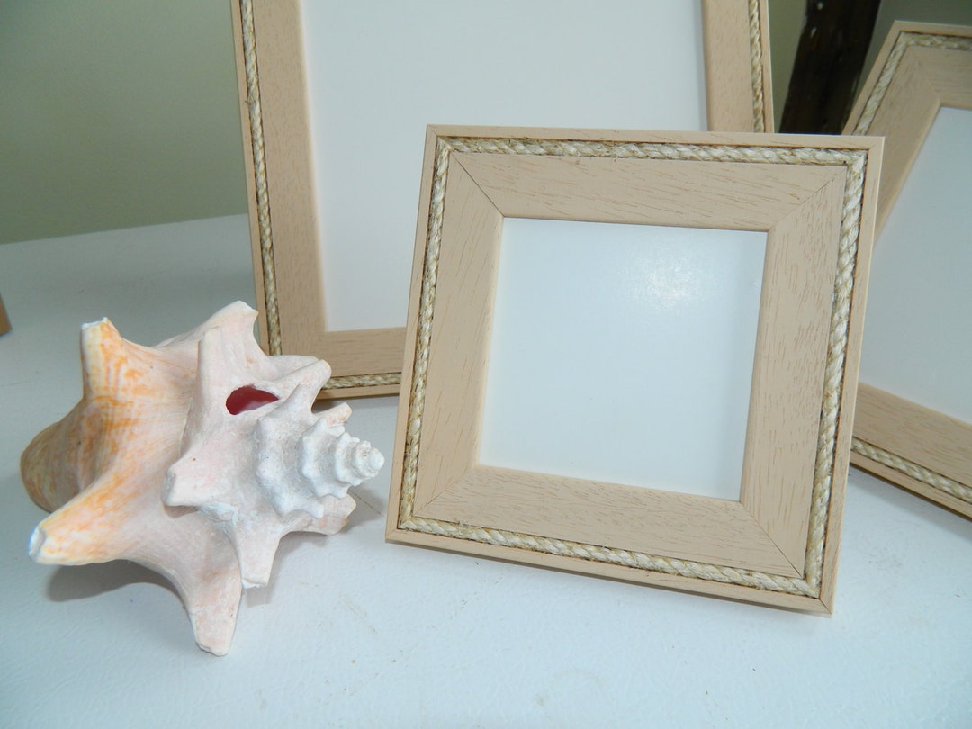 Small Nautical Rope Beach Island Frame for Table Numbers, Party Favors ...