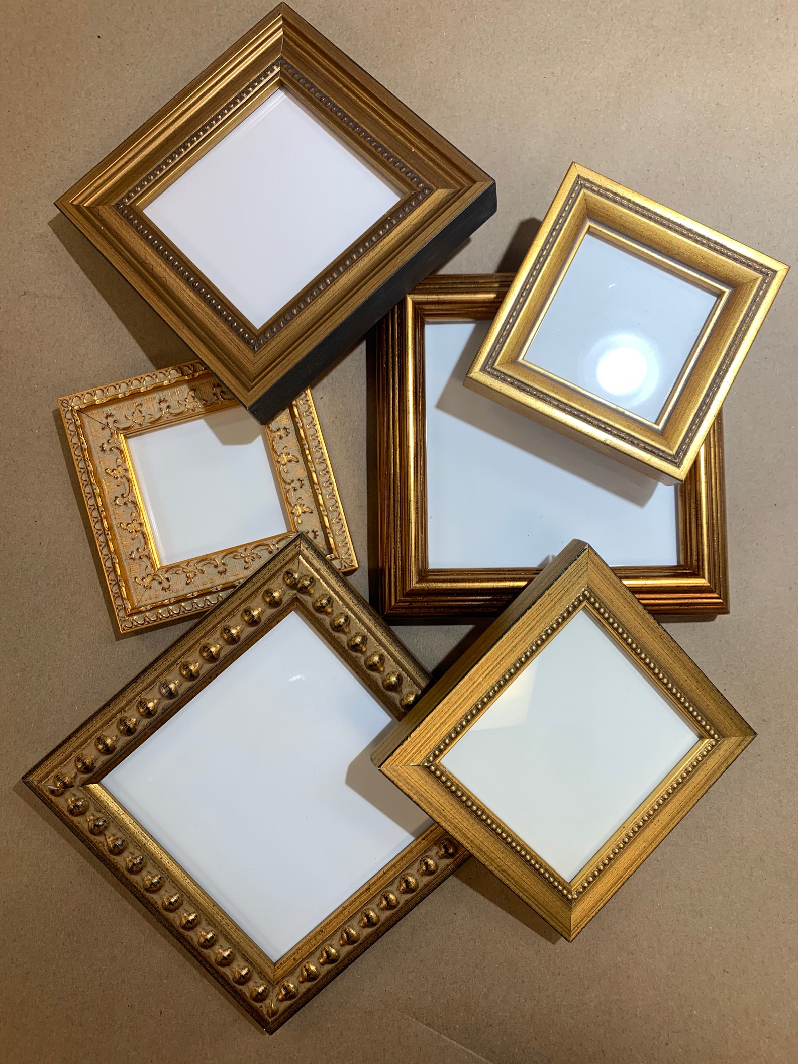 Lot of 15 RANDOM Small Mixed Gold Frames TO HANG - Etsy