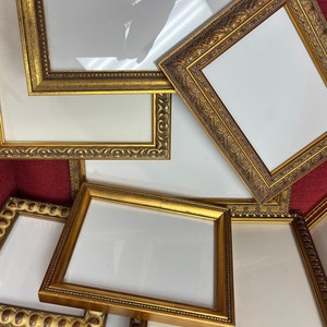 Wall Collage Grouping of 10 Gold Vintage Style Picture Frames to HANG ...