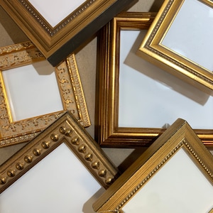 Lot of 15 RANDOM Small Mixed Gold Frames TO HANG - Etsy