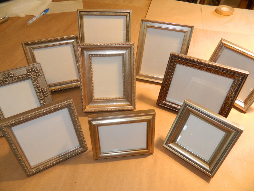 10 Small SILVER Frames for Wedding Party Favors Bridesmaids Gifts ...
