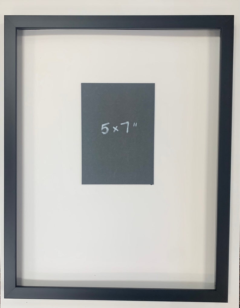 14 X 18" Black GALLERY Frame - Your Choice of Matting Size and Color - Etsy