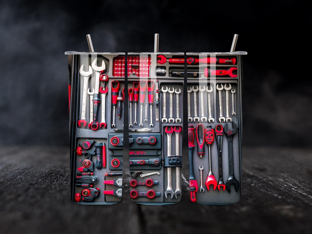 20oz Tumbler Sublimation Design, Tool Box, Mechanic, Tumbler Wrap ...