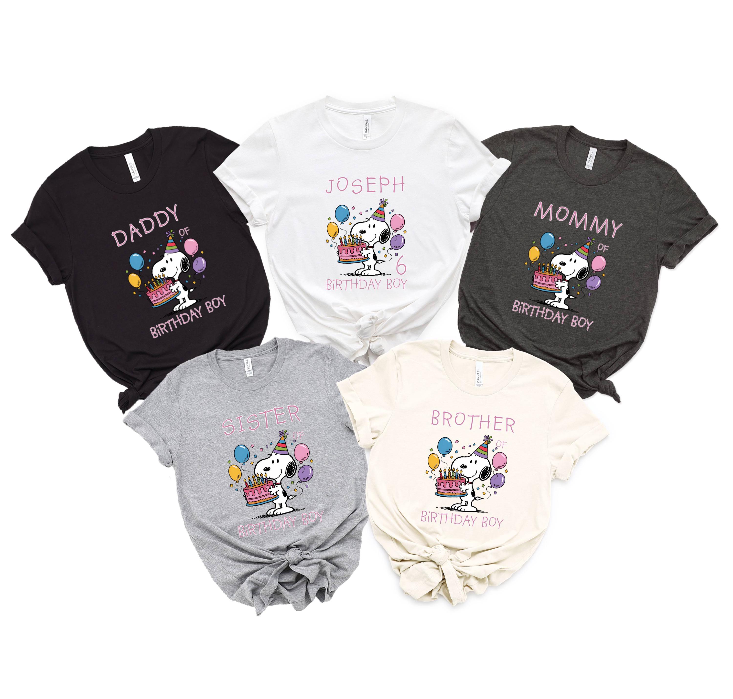 Snoopy Birthday Shirt, Birthday Snoopy Birthday Shirts, Super Custom ...