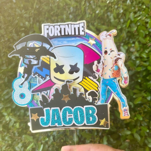 Fortnight Cake Topper - Etsy