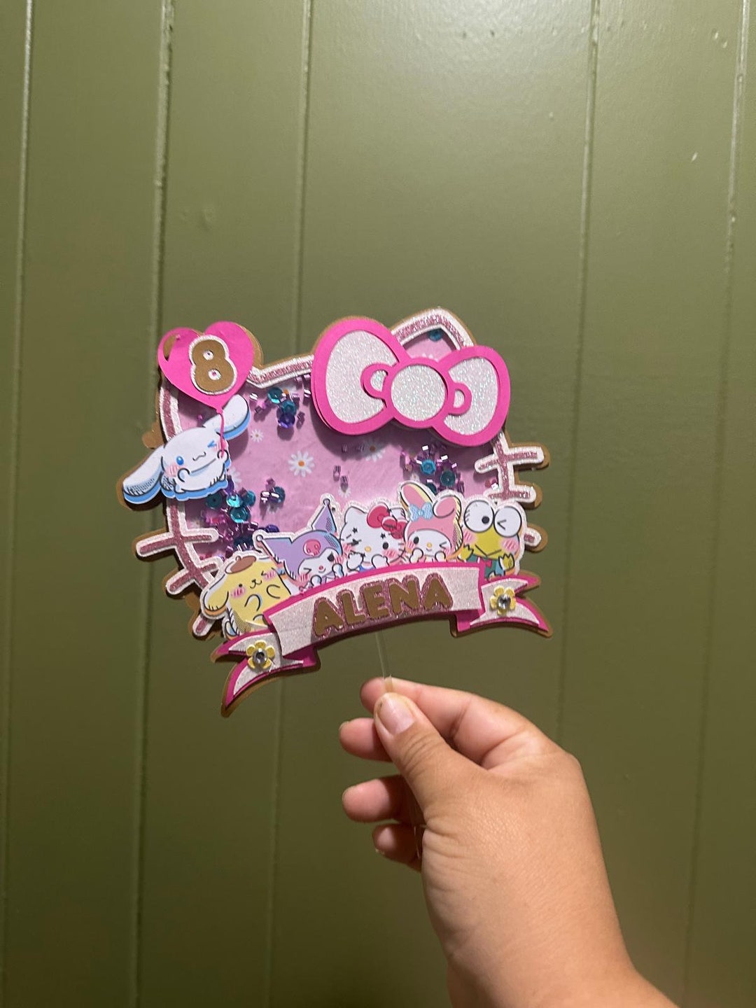 Hola Kitty Inspired Cake Topper - Etsy