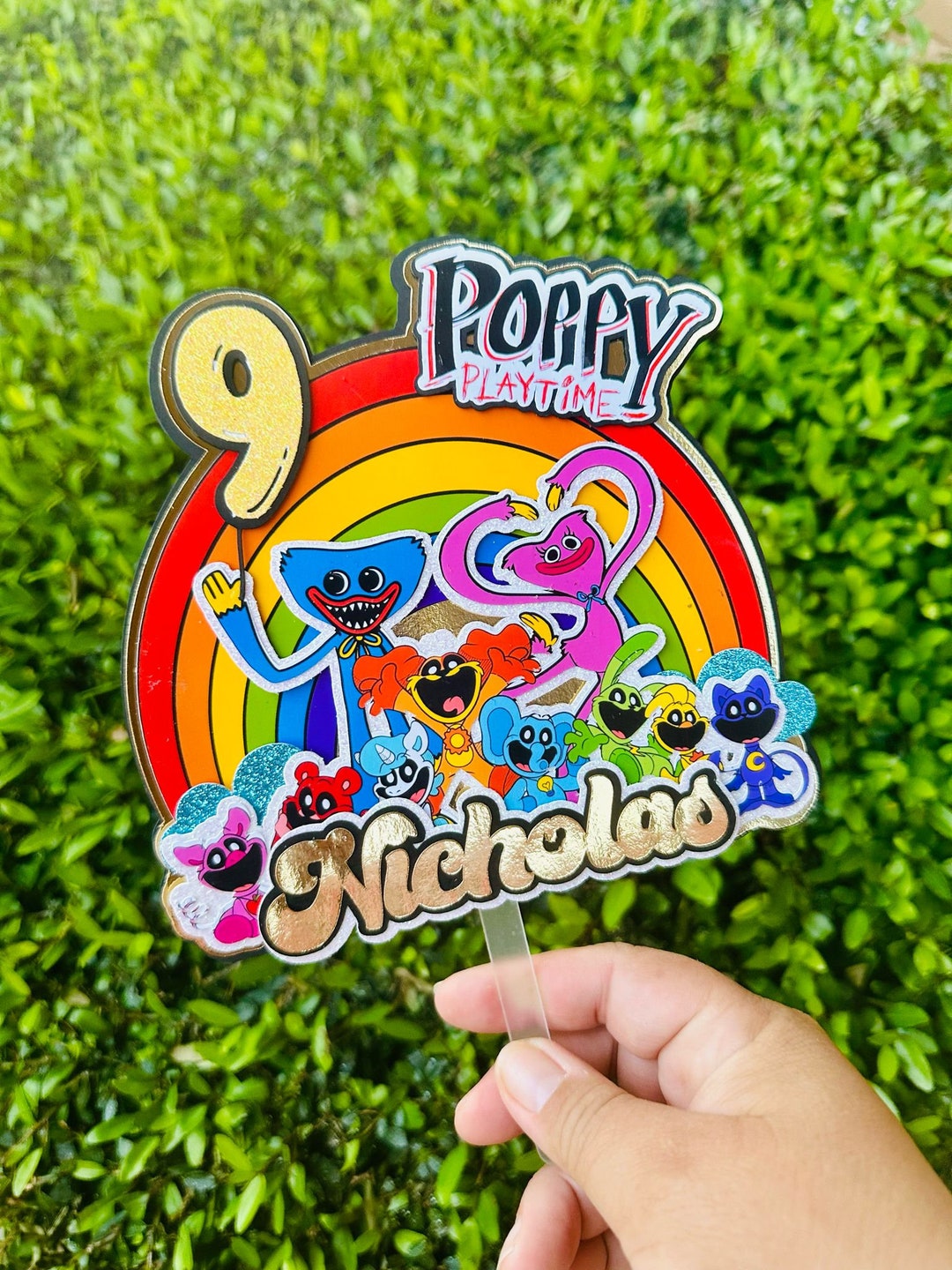 Rainbow Friends Poppys Playtime Inspired Cake Topper - Etsy