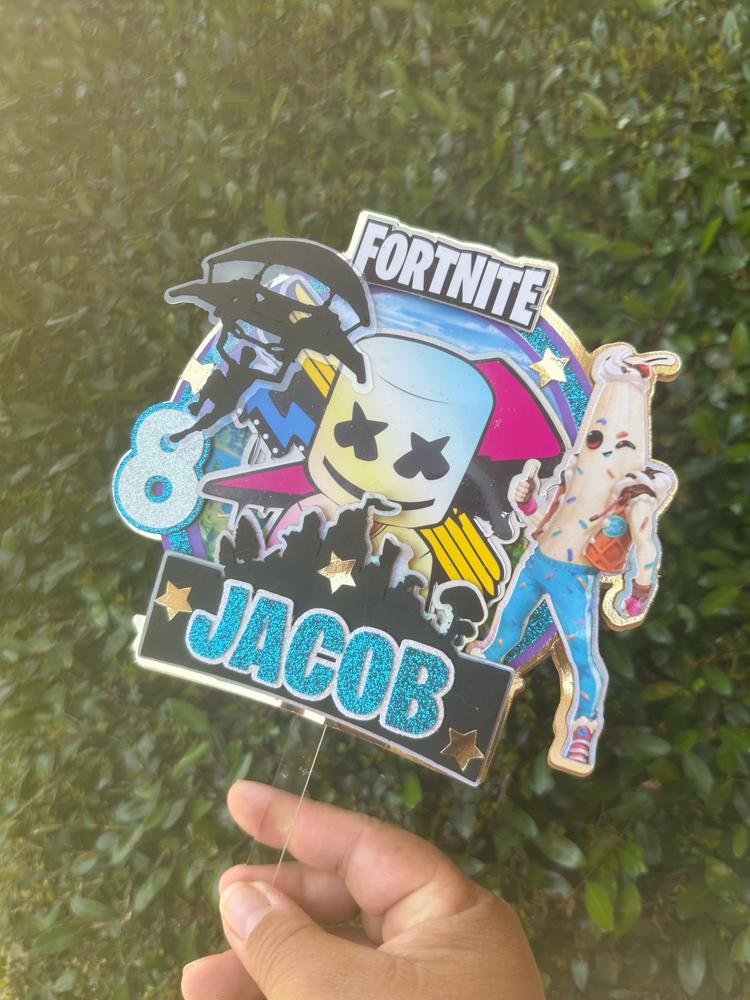 Fortnight Inspired Cake Topper - Etsy