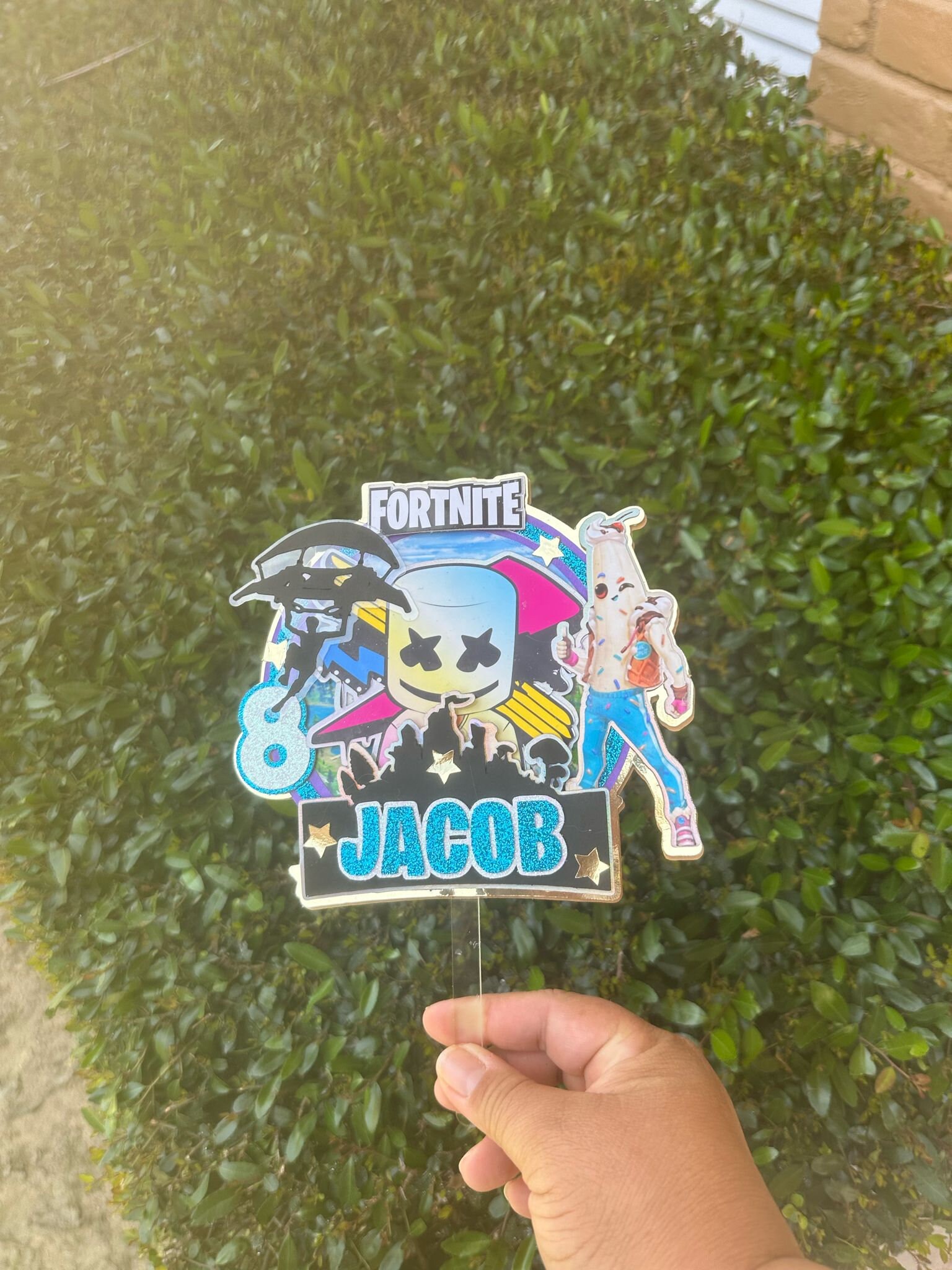 Fortnight Inspired Cake Topper - Etsy